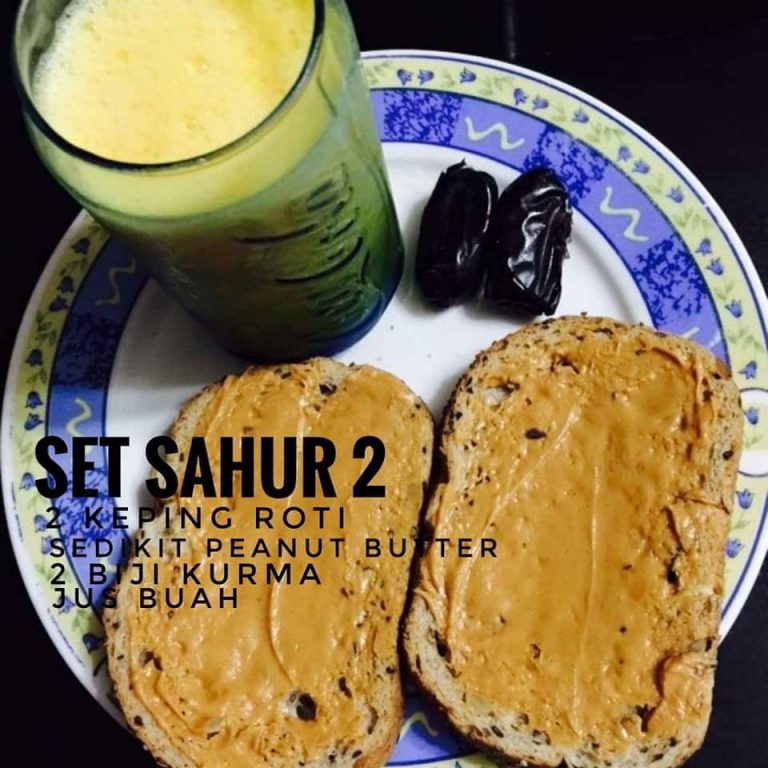 4 Set Menu Sahur Diet Sihat Boleh Kempiskan Badan Raya Nanti
