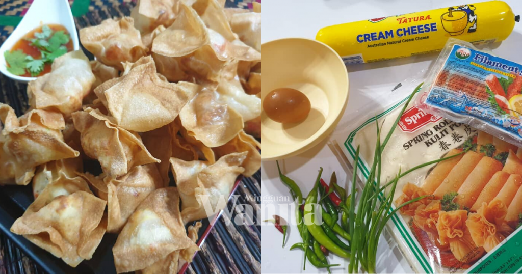 Resipi Crab Rangoon, Guna Kulit Popia Aje Ganti Kulit Wantan. Sedap Pun ...