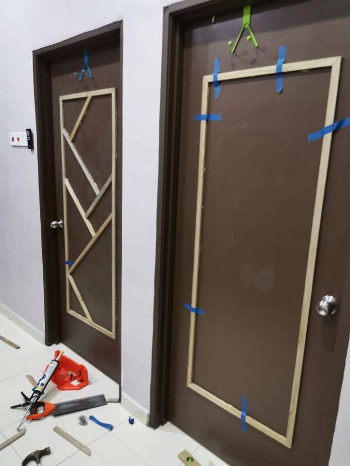 DIY Repair Sendiri Pintu Kayu Rumah Berlubang, Bajet Tak Sampai RM50 ...