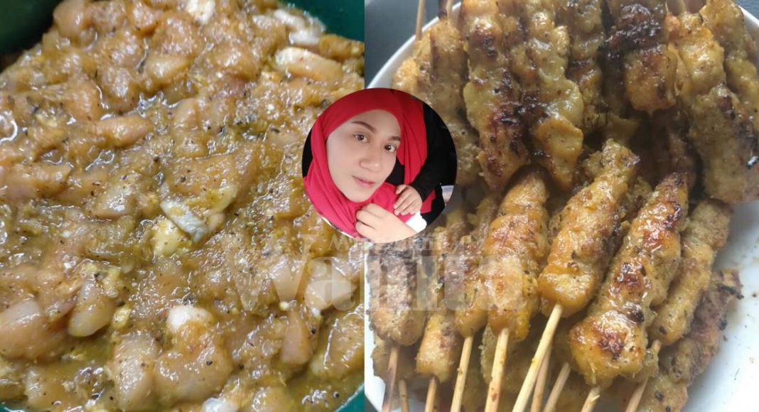 Sate Ayam SEDAP Perap Minimum 3 Jam, RENDAM Lidi Dalam Air Elak Terbakar!