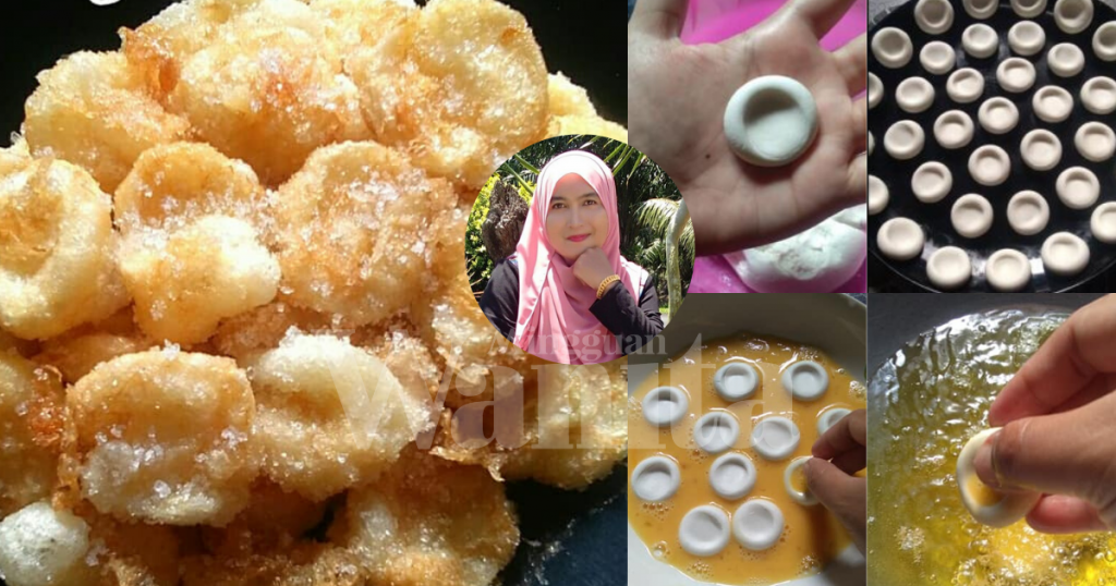 'Tepung Bunga' Kuih Orang Ganu Paling Simple, Hanya Guna 4 Bahan!