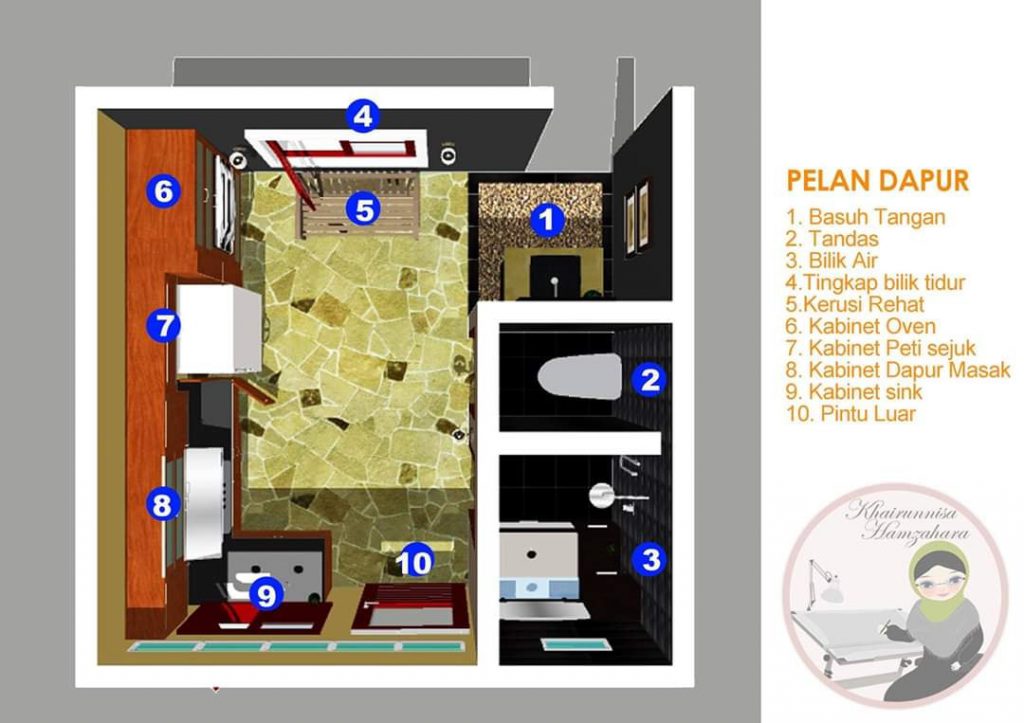 Buat Sendiri Kitchen Bar Di Rumah, Table Top Tu Kosnya Cuma RM59 ...