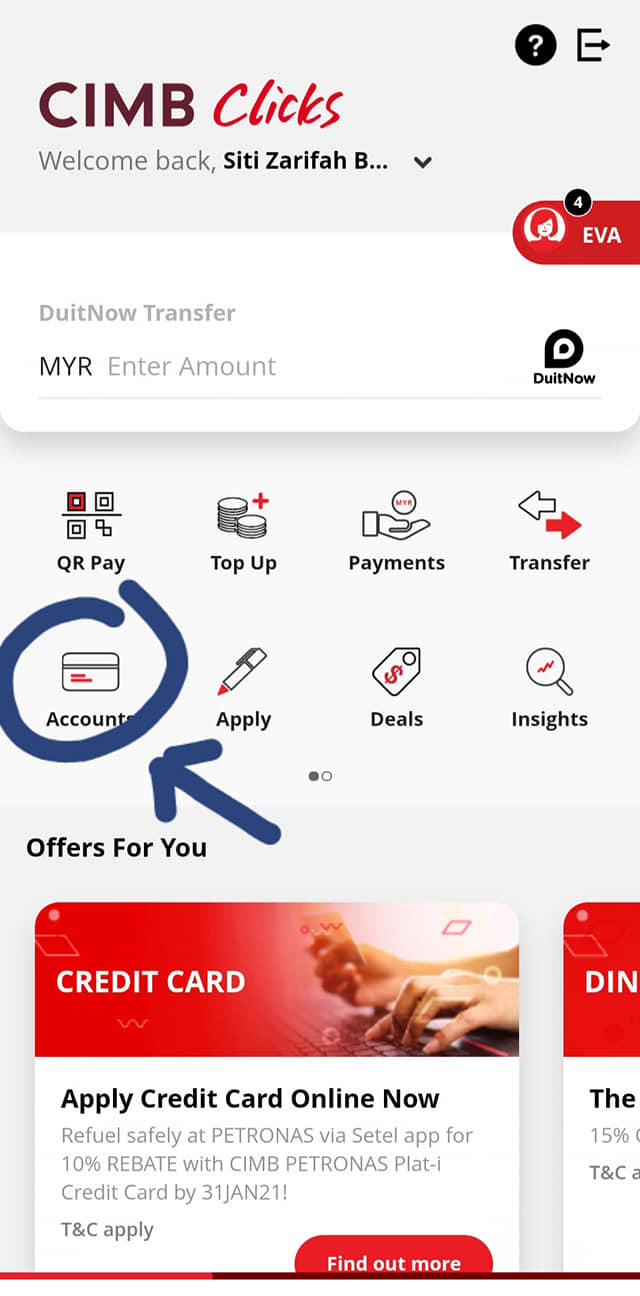 Tutorial Menabung Jangka Pendek, Setting Goals Guna Apps Cimb Clicks!