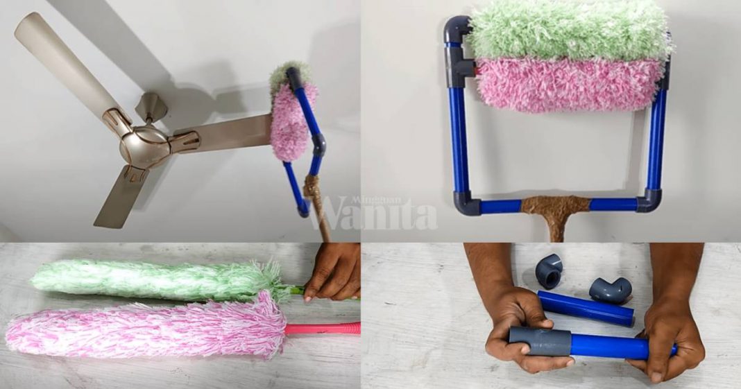 DIY Berus Bersihkan Kipas Siling Dengan Cepat, Tak Payah Panjat Tangga ...
