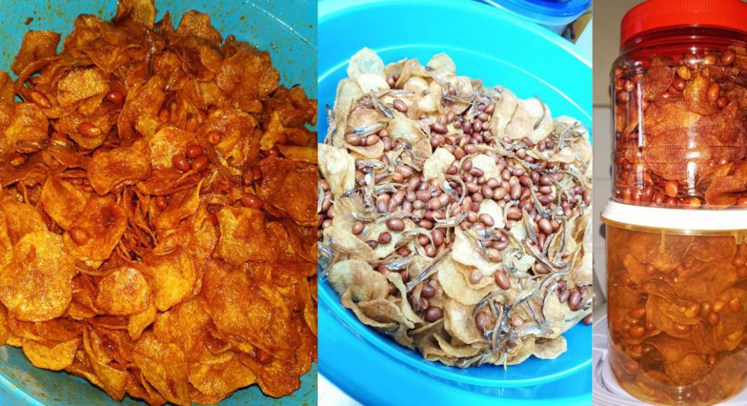 Kerepek Kentang Bilis Kacang Sambal Pedas Manis Sedap, Rangup Tak Serap ...