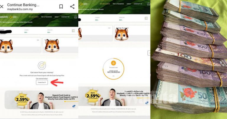 Cara Selamat ‘Main Kutu’ & Kumpul Duit, Guna Goal Saving Plan Di Maybank2U