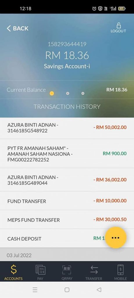 Ujian Bertimpa. Wanita Kongsi Wang RM163K Lesap Dalam Sehari Di 4 Bank, Diuji Pemergian Ayah