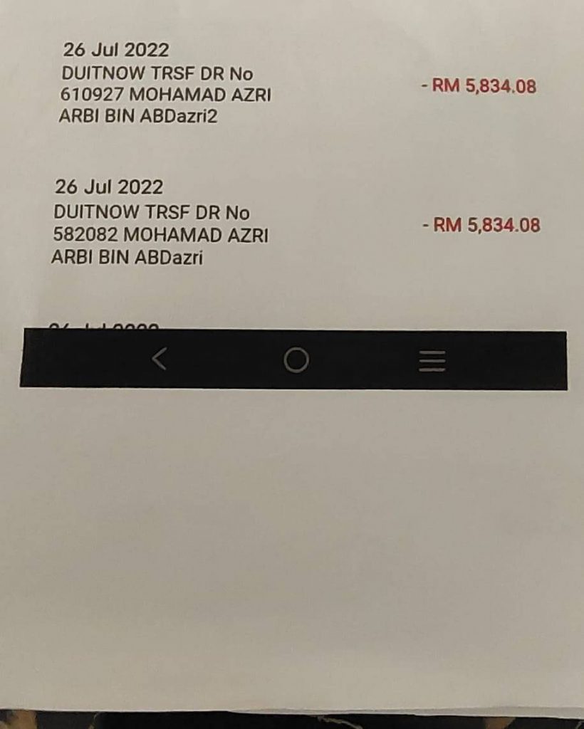 Wanita Kongsi Duit RM11,668 Lesap Dari Public Bank Dalam Tempoh 2 Saat, Tiada TAC Diterima