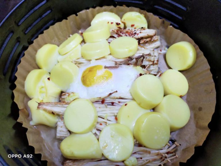 Resipi Mudah Cendawan Inoki Guna Air Fryer, Anak-Anak Suka Makan Macam Ni