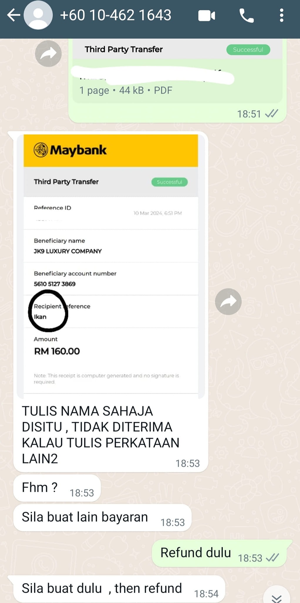 Wanita Kongsi Pengalaman Di SCAM Beli Ikan Semasa Live, Scammer Sailing ...